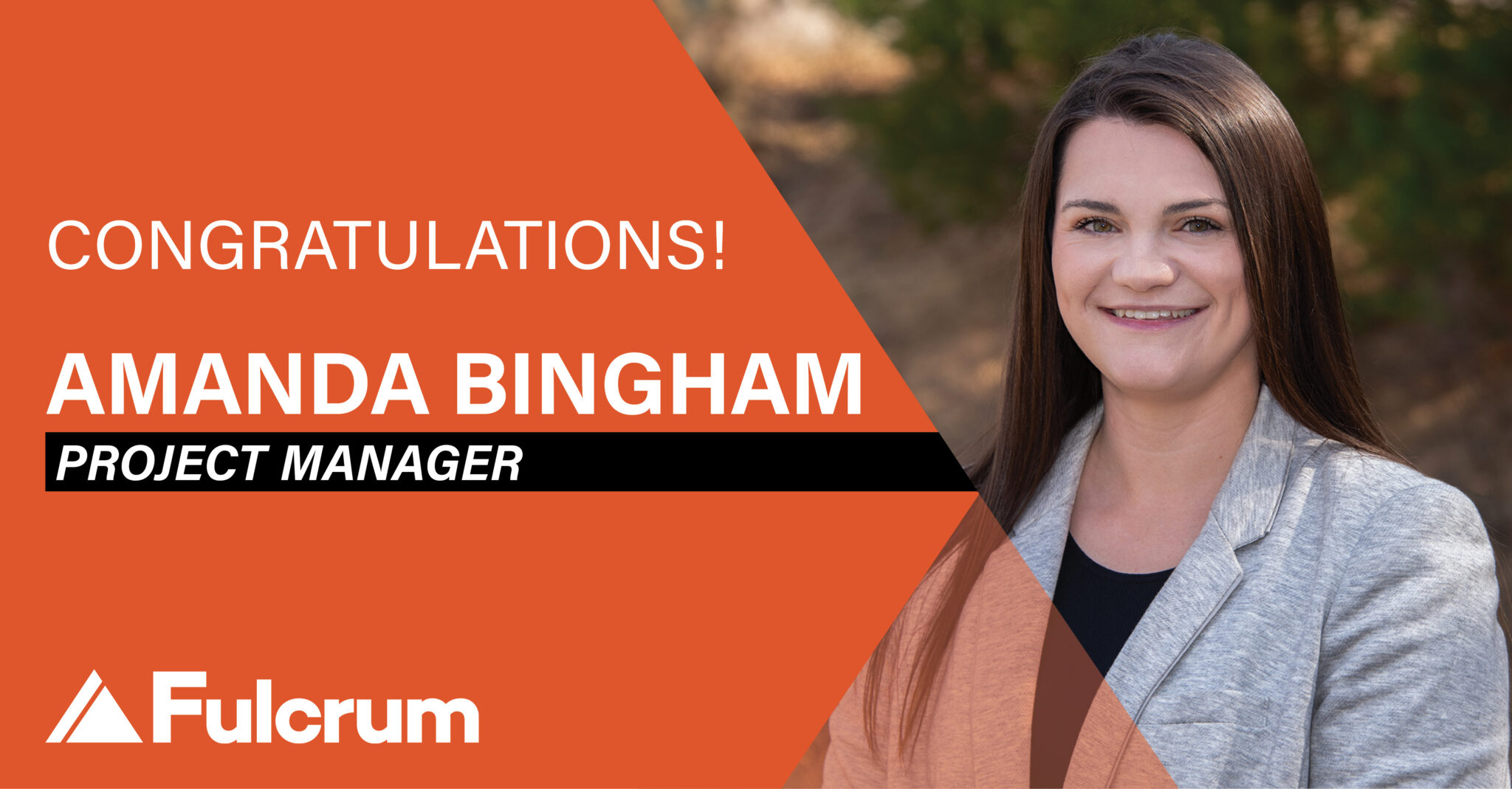 Amanda Bingham Promoted to Project Manager at Fulcrum! – Fulcrum Associates